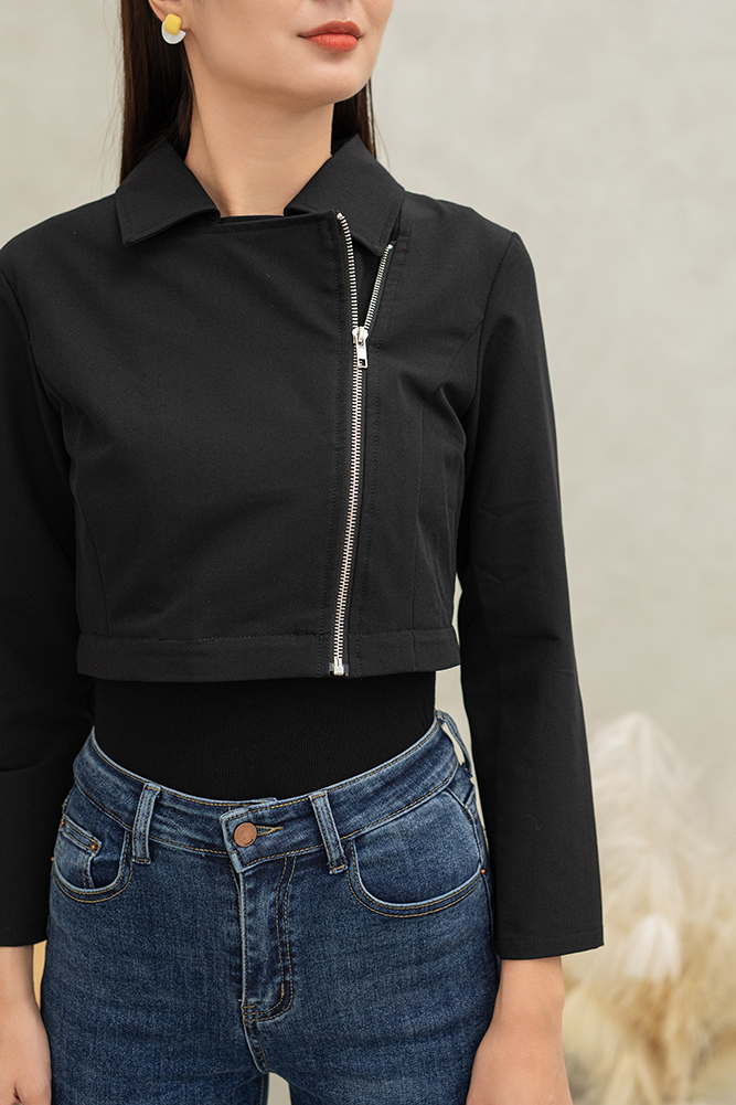 LENNON MODULAR JACKET (BLACK) | Faire Belle